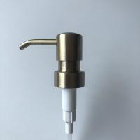 China 28/400 28/410 Wholesale stainless steel pump head, stainless steel press pump head, press type lotion pump metal nozzle for sale