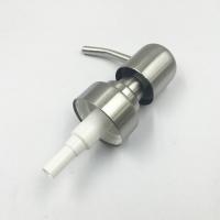 China Lotion pump head Stainless steel bottling press nozzle 24/26/28 Hand sanitizer nozzle for sale