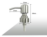 China Lotion pump head Stainless steel bottling press nozzle 24/26/28 Hand sanitizer nozzle for sale