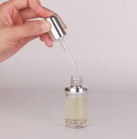 China 20/30ml electroplating press dropper bottle, cosmetic essence dropper bottle for sale