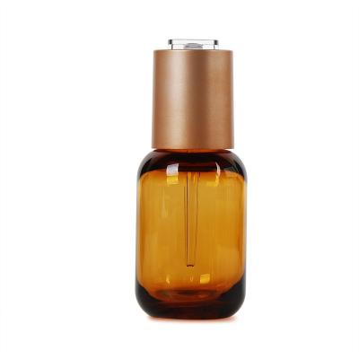 China 20/30ml customizable essential oil bottle/PET thickened brown dropper bottle/spinning essence bottle/dispensing bottle for sale