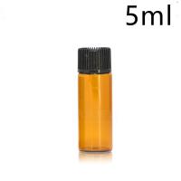 China 1ml-5ml brown essential oil bottle 2ml essential oil sub-bottle 3ml trial bottle glass sample bottle with screw cap for sale
