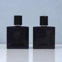 China 30ML bright black perfume sub-bottle, glass empty bottle, high-end portable spray lotion bottle, fine mist for sale