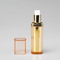 China 15ml 30ml airless bottle, color square double layer emulsion essence bottle, cosmetic packaging for sale