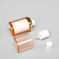 China 15ml 30ml airless bottle, color square double layer emulsion essence bottle, cosmetic packaging for sale