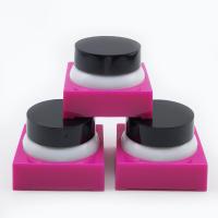 China 8g.15g.30g.50g set bottle. Square plastic bottle PS cream bottle. Double-layer cosmetic cream bottle for sale