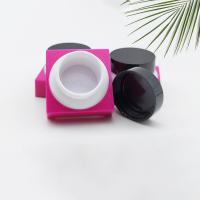 China 8g.15g.30g.50g set bottle. Square plastic bottle PS cream bottle. Double-layer cosmetic cream bottle for sale