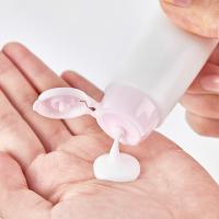 China 50g scrub hose bottle, facial cleanser, lotion, hand cream, skin care cosmetic packaging, PE squeeze empty bottle for sale