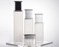 China Square cosmetic packaging bottle, acrylic cream bottle 10g, eye cream bottle 50g, water and milk dispensing empty bottle for sale