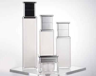 China Square cosmetic packaging bottle, acrylic cream bottle 10g, eye cream bottle 50g, water and milk dispensing empty bottle for sale