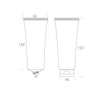 China Custom printed pattern logo empty paint tubes, PE plastic 100g Soft Tube for face and body, China factory price wholesal for sale