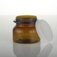 China 60/180ml plastic brown bottle, wide mouth bottle, sub-bottling mask and bath salt, hair mask bottle, cosmetic packaging for sale