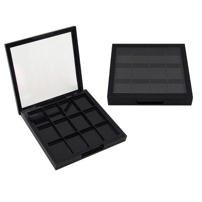 China 12 Grids Empty Eyeshadow Dish DIY Eyeshadow Palette Eye Makeup Storage Box for Women Girls Beginners for sale