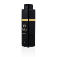 China Luxury 15ml 30ml 50ml cosmetic packaging plastic bottle new style airless bottle oil black square pump spray bottle for sale
