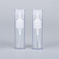 China Plastic 10ml square bottle, mini transparent perfume spray bottle for sale