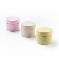 China Eco Friendly Wheat Cream Jar Container Wide Mouth 50g 100g 250g Wheat Straw Biodegradable Plastic Cosmetics Jar for sale