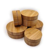 China bamboo 20g 25g 30g 50g 100g cosmetic cream jar/wooden cosmetic jar /bamboo cosmetic packaging for sale
