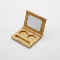 China Bamboo eye shadow box, bamboo powder cake box for sale