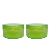China 140g 300g 10oz green Aloe Vera Gel container plastic jar ,mask container aloe vera gel bottle stock!!! for sale