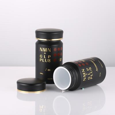 China Black frosted 100ml capsule bottle for sale
