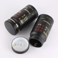 China Black frosted 100ml capsule bottle for sale