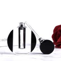 China Crystal 3ml perfume bottle, empty essential oil bottle, black crystal cosmetic packaging container for sale