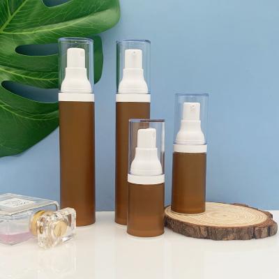 China 15ML, 20ML, 30ML, 50ML vacuum spray bottle, brown lotion bottle for sale