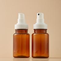 China 100ML-120ML PET brown bottle, brown bottle, amber plastic bottle, spray bottle, lotion bottle, 80ML cream bottle for sale