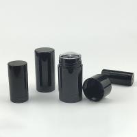 China 15g30g50g75g AS black plastic bottle, solid antiperspirant ointment bottle, bottom rotating roll-on filling bottle for sale