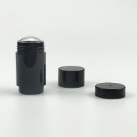 China 15g30g50g75g AS black plastic bottle, solid antiperspirant ointment bottle, bottom rotating roll-on filling bottle for sale