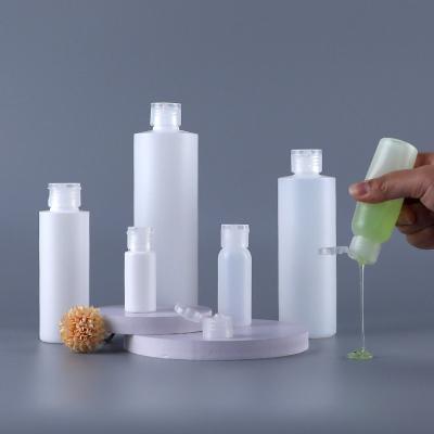 China 10ML/15ML/20ML/30ML/50ML/60ML/80ML/100ML/120ML/200ML/250ML/400ML Transparent/White Plastic Bottle With Flip Top Cap for sale