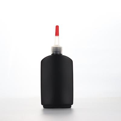 China 120ml plastic bottle, HDPE pointed mouth plastic bottle, glue packaging bottle, cosmetic nail polish remover bottle for sale