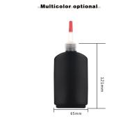 China 120ml plastic bottle, HDPE pointed mouth plastic bottle, glue packaging bottle, cosmetic nail polish remover bottle for sale