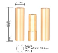 China 17g silver/gold/black lipstick tube, lipstick tube for sale