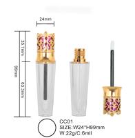 China Crown shape lip gloss lip glaze tube, lipstick tube for sale