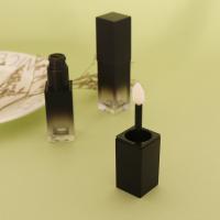 China gradient black pink blue cute matte white 5ml 6.5ml lipgloss bottle empty beauty makeup lip glaze tube cosmetics diy for sale