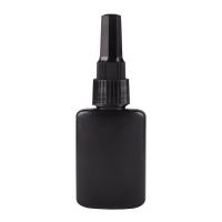 China customized sharp mouth 120ml black plastic PET bottle for sale