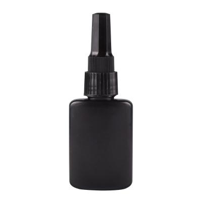 China customized sharp mouth 120ml black plastic PET bottle for sale