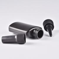China customized sharp mouth 120ml black plastic PET bottle for sale