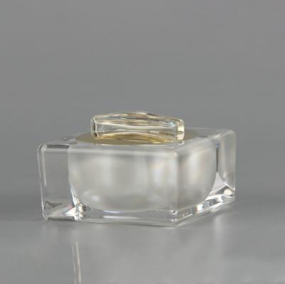 China Factory Wholesale Cheap The New 15G/30/50G Round Plain Face Film Cream Square Acrylic Bottle for sale