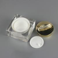 China Factory Wholesale Cheap The New 15G/30/50G Round Plain Face Film Cream Square Acrylic Bottle for sale