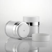 China Spot 15ml 30ml 50ml Acrylic vacuum cream bottle cosmetics container cream bottle pressure lotion bottle for sale