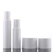 China luxury Spot wholesale white plastic bottle 30ML 50ML Cosmetic Jar 10G 15G 30G luxury cosmetic packaging for sale
