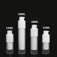 China cosmetic frosted airless bottle 15ml 30ml 50ml lotion pump bottle for sale