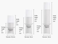 China cosmetic frosted airless bottle 15ml 30ml 50ml lotion pump bottle for sale