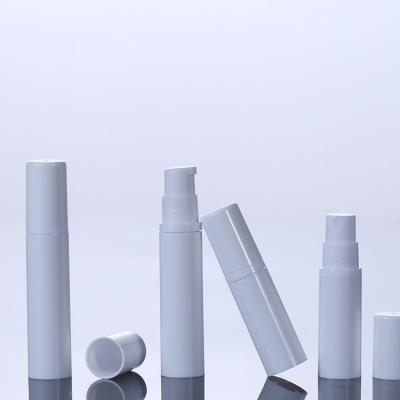 China 5ml 10ml white cosmetic pump bottle spray bottle/lotion airless pump bottle for sale