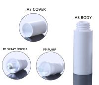 China 5ml 10ml white cosmetic pump bottle spray bottle/lotion airless pump bottle for sale