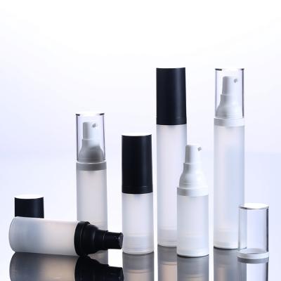 China high grade 20ML 30ML 50ML skin care packaging airless pump bottle set pp pump cosmetic for sale