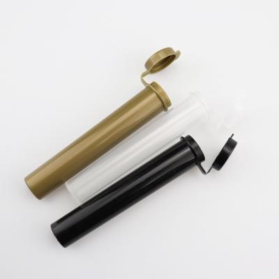 China Waterproof Airtight Smell Proof Child Resistant Cap Black Pre Rolled Cones Tube Container for smoking for sale