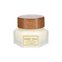 China 30g 50g cream bottle with wooden lid, polygonal glass jar, sealed honey jar for sale
